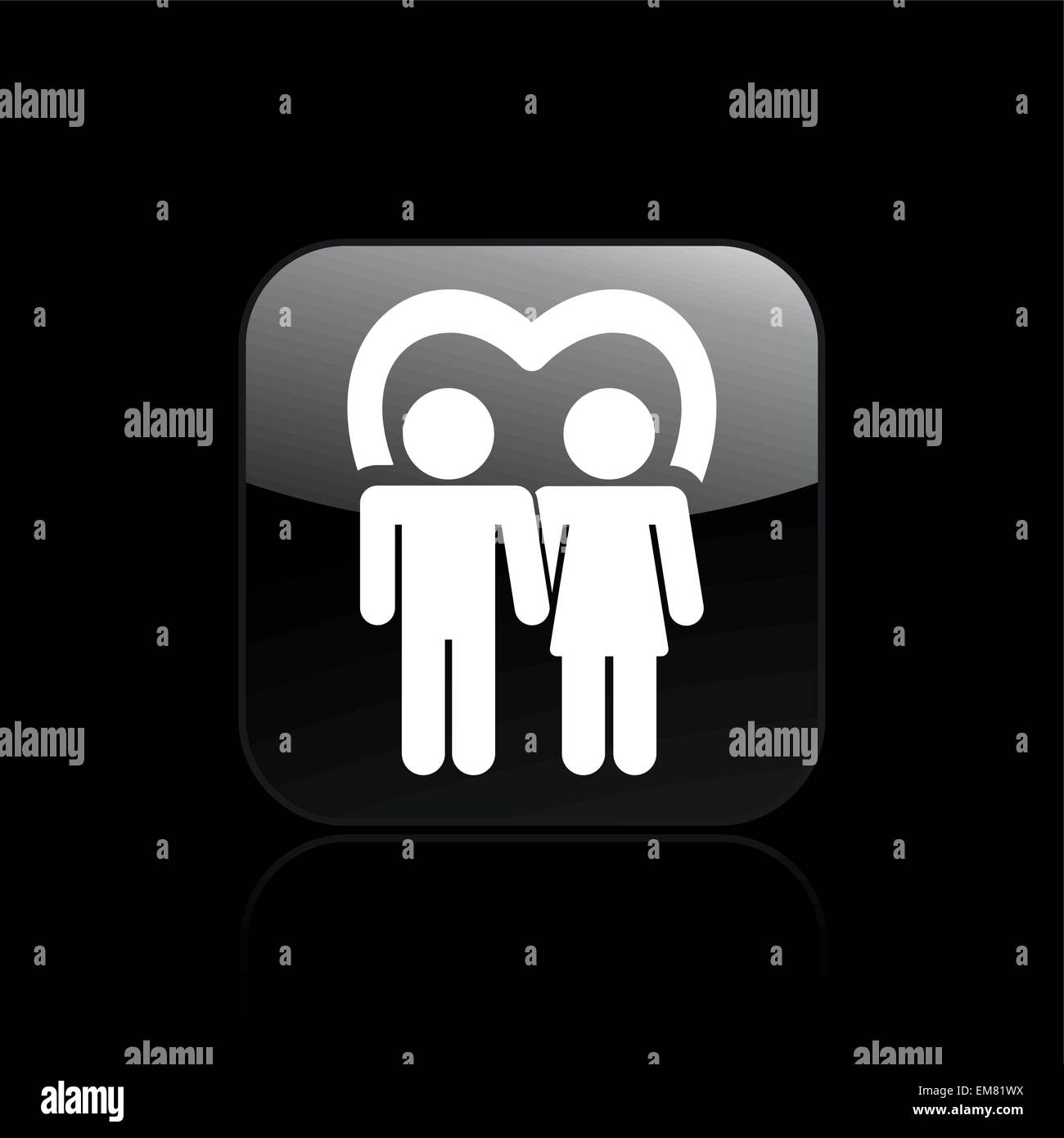 Vector illustration of isolated lovers icon Stock Vector Image & Art ...