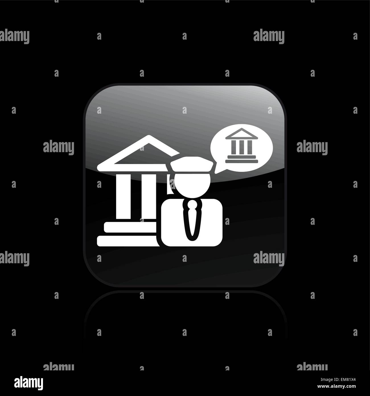 Vector illustration of single museum guide icon Stock Vector Image ...