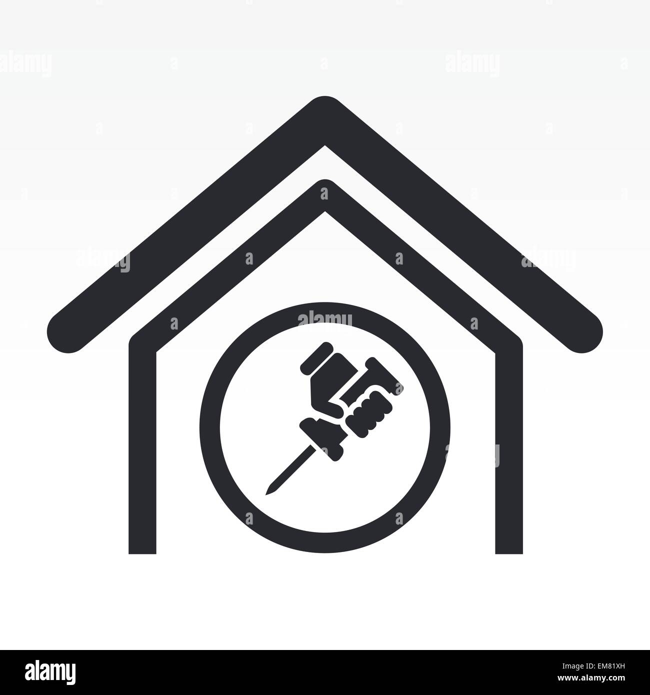 Vector illustration single isolated home repair icon Stock Vector Image ...