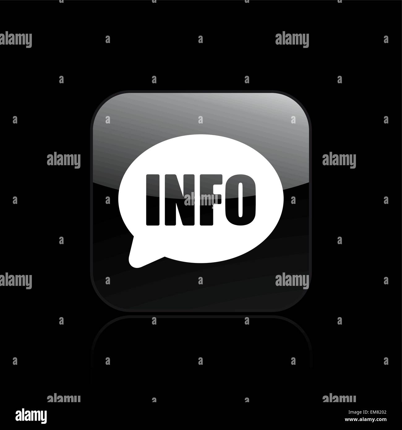 Vector illustration of single info icon Stock Vector Image & Art - Alamy