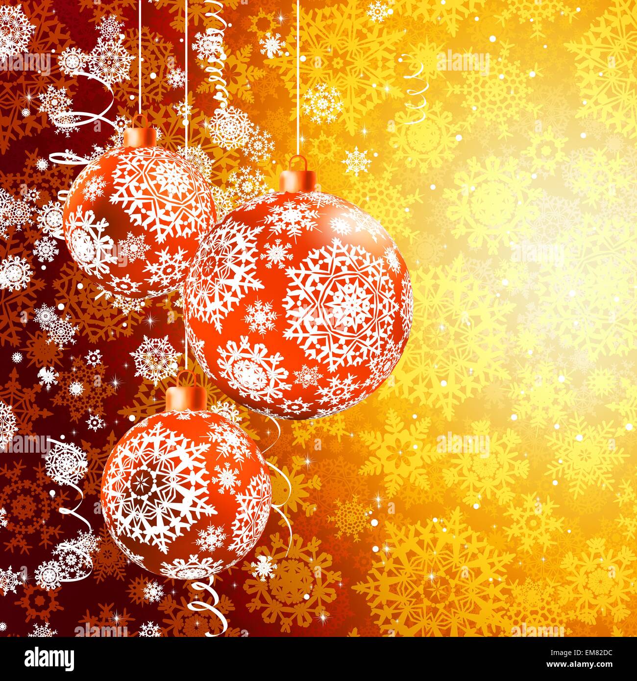 Christmas banner baubles Stock Vector Images - Alamy