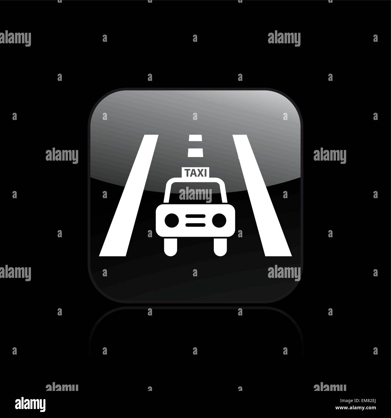 Vector illustration of isolated taxi icon Stock Vector Image & Art - Alamy