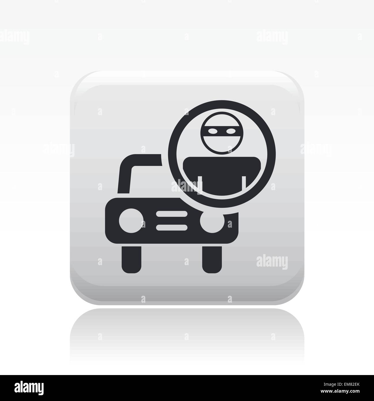 Vector illustration of isolated thief car icon Stock Vector Image & Art ...