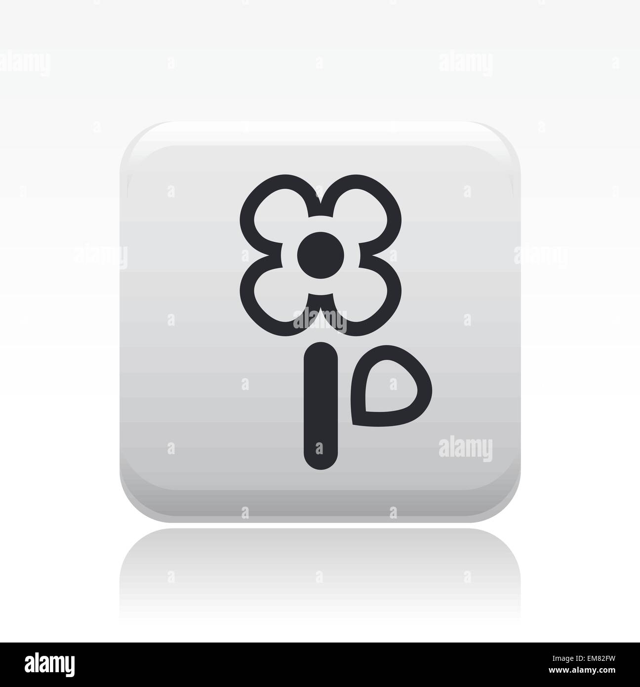 Vector illustration of single flower icon Stock Vector Image & Art - Alamy