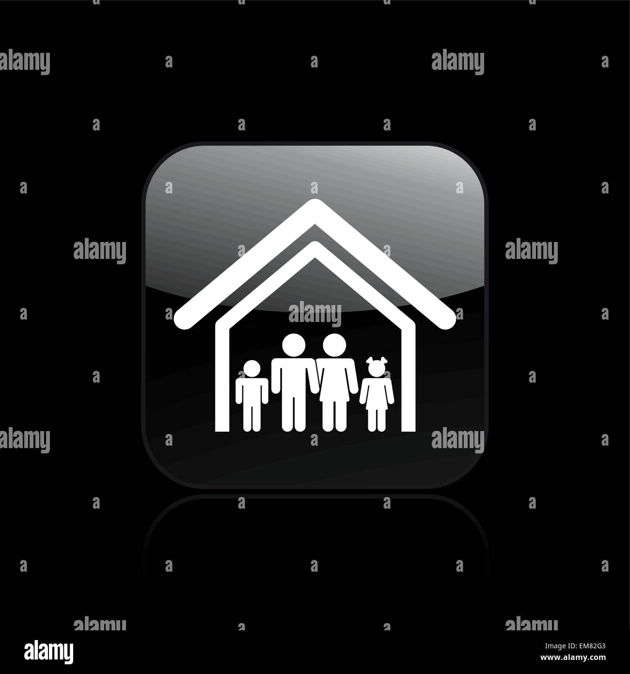 Vector illustration of single family home icon Stock Vector Image & Art ...