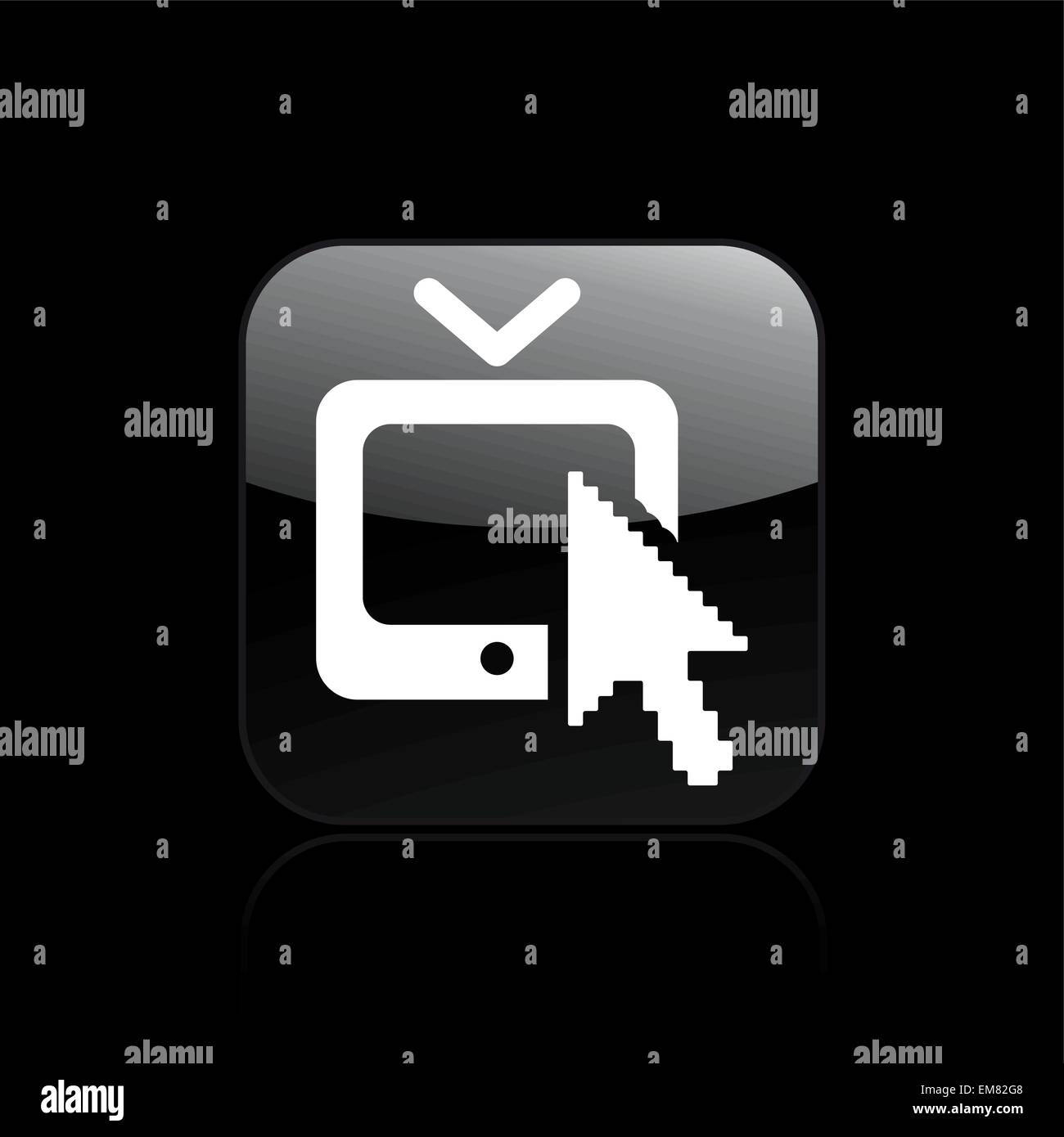 Vector illustration of isolated web tv icon Stock Vector Image & Art ...