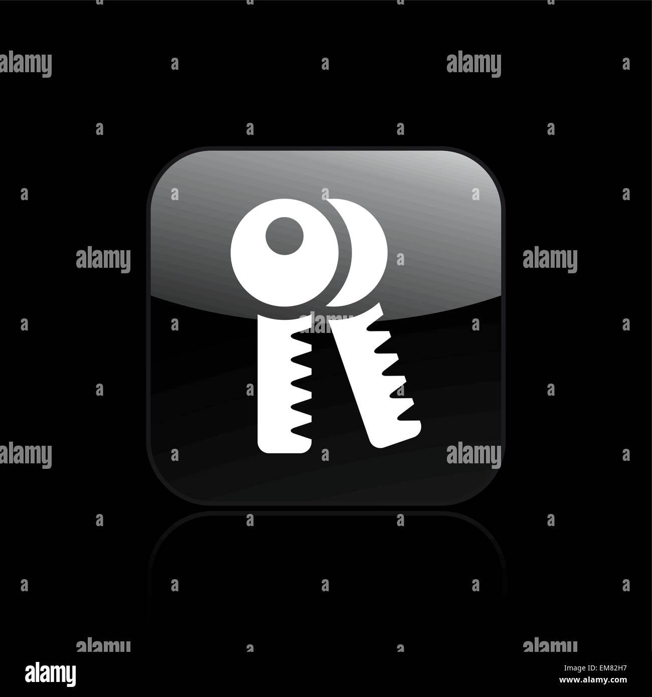Vector illustration of single keys icon Stock Vector Image & Art - Alamy