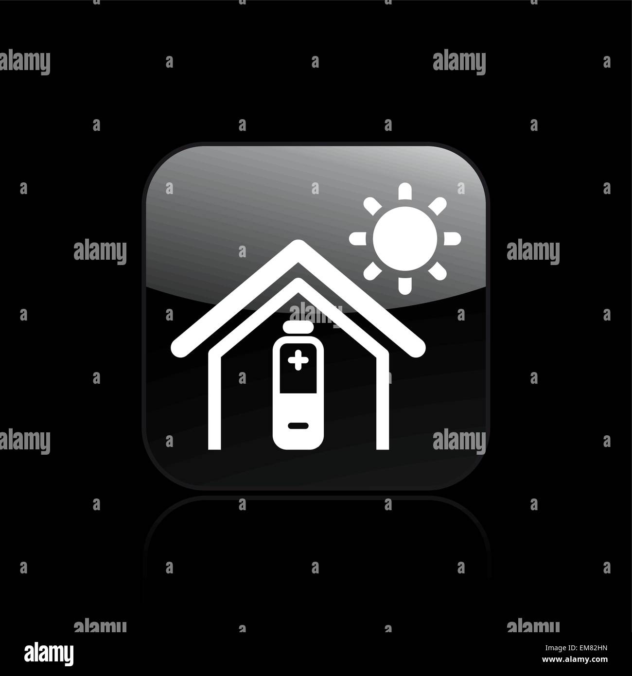 Vector illustration of single home energy icon Stock Vector Image & Art ...