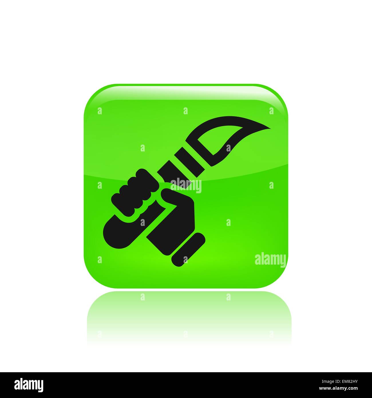 Vector illustration of single flame icon Stock Vector Image & Art - Alamy