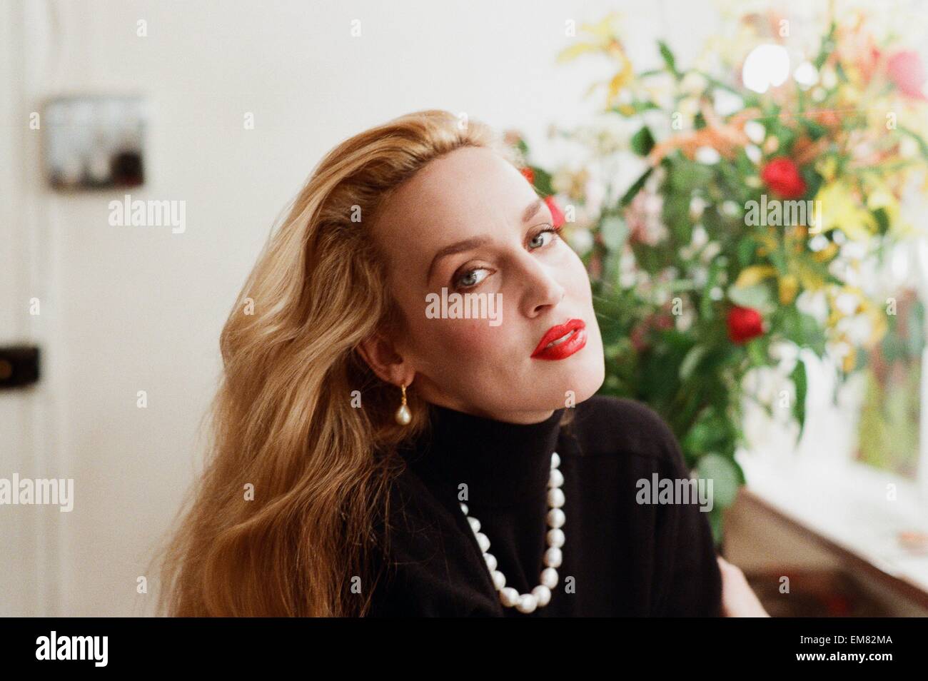 Actress & model Jerry Hall, who is currently starring in a West End ...