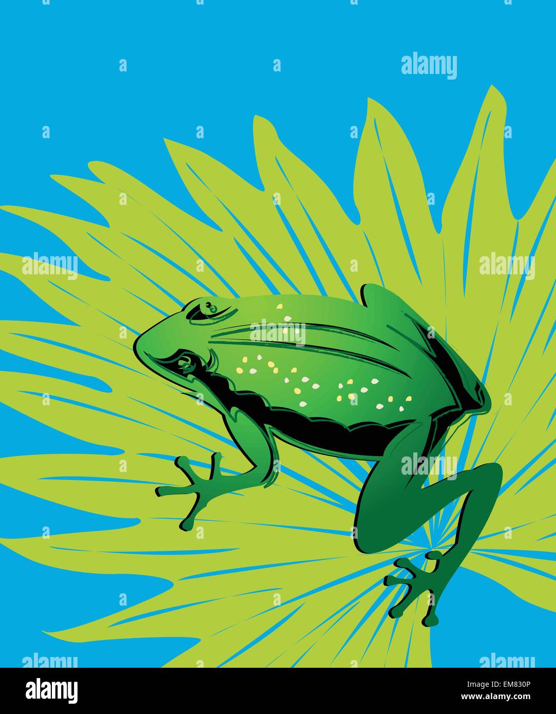 Frog figurine Stock Vector Images - Alamy