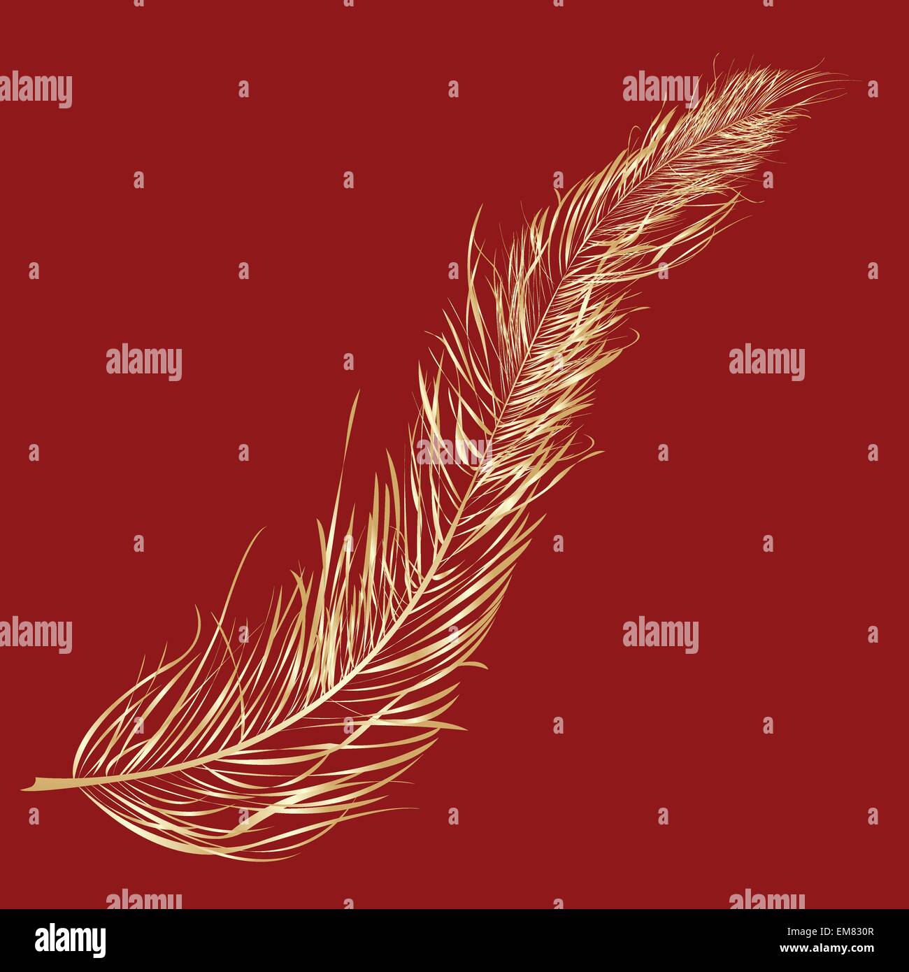 Gold feather hi-res stock photography and images - Alamy