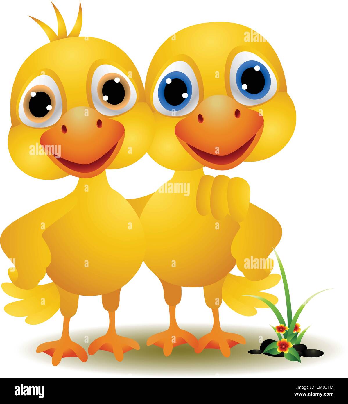 Vector cartoon ducks hi-res stock photography and images - Alamy