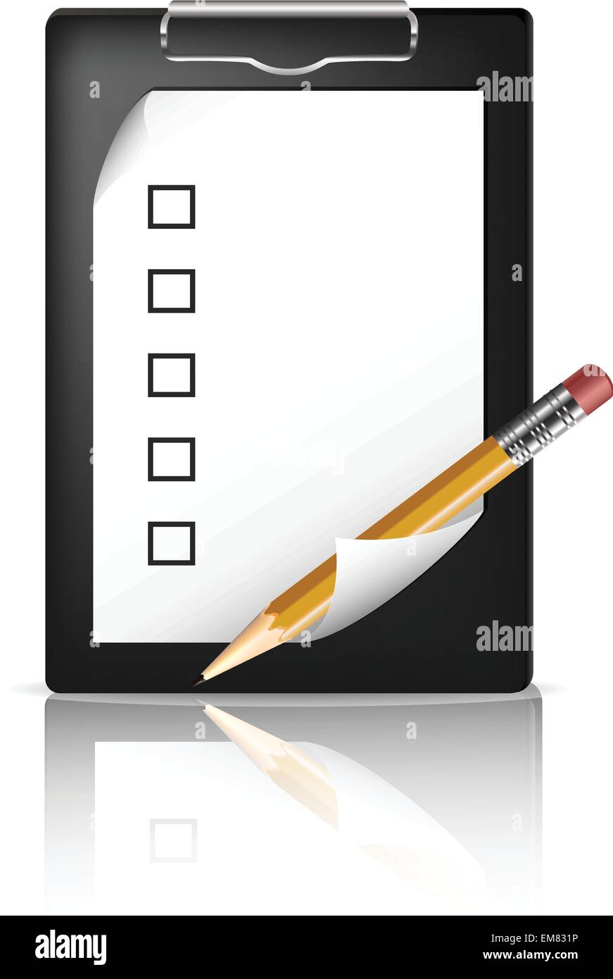 Vector blank white board Stock Vector Images - Alamy