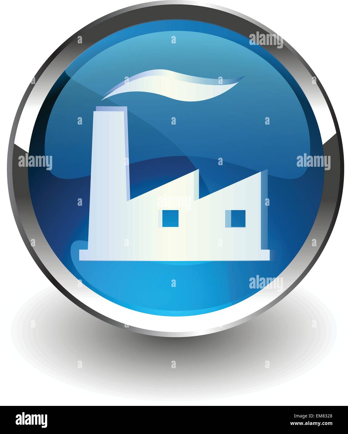 Glossy Icon for Web with company symbol Stock Vector Image & Art - Alamy