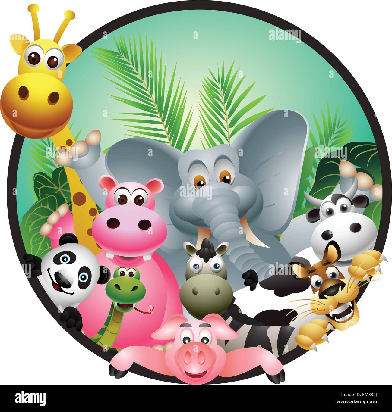 Animal cartoon Stock Vector Images - Alamy