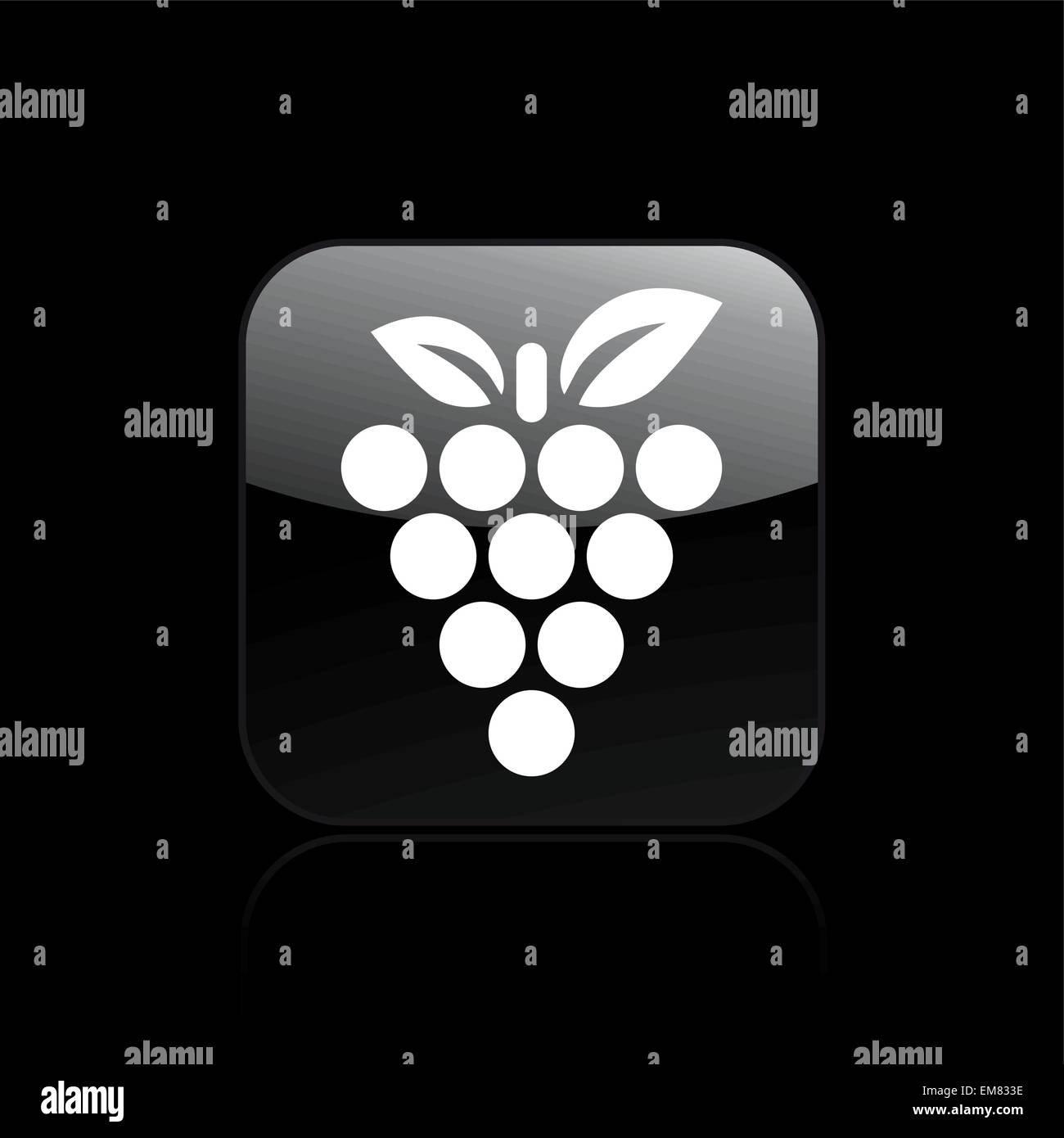 Vector illustration of grape single icon Stock Vector Image & Art - Alamy