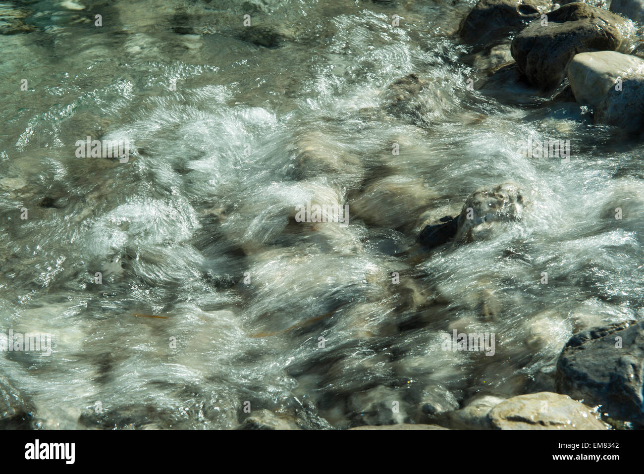 the water flow in the river Stock Photo - Alamy
