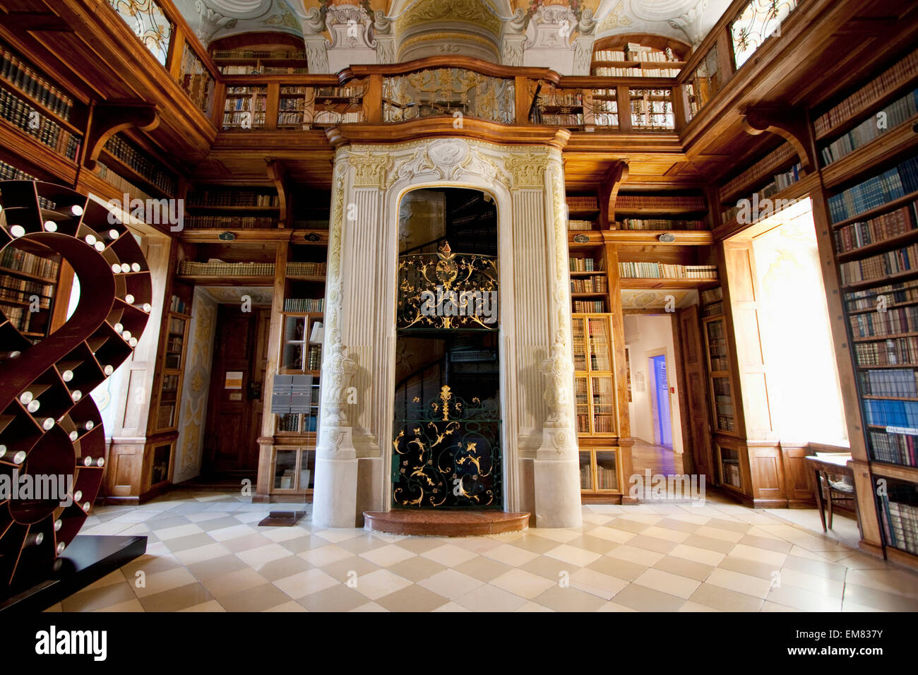 Small Library Room of Stift Melk Benedictine Monastery, Lower Austria ...