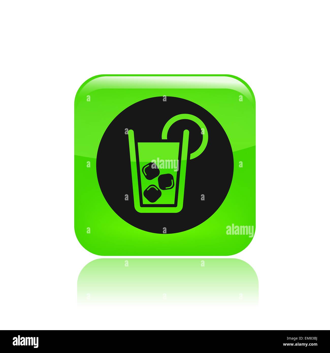 Vector illustration of single cocktail icon Stock Vector Image & Art ...