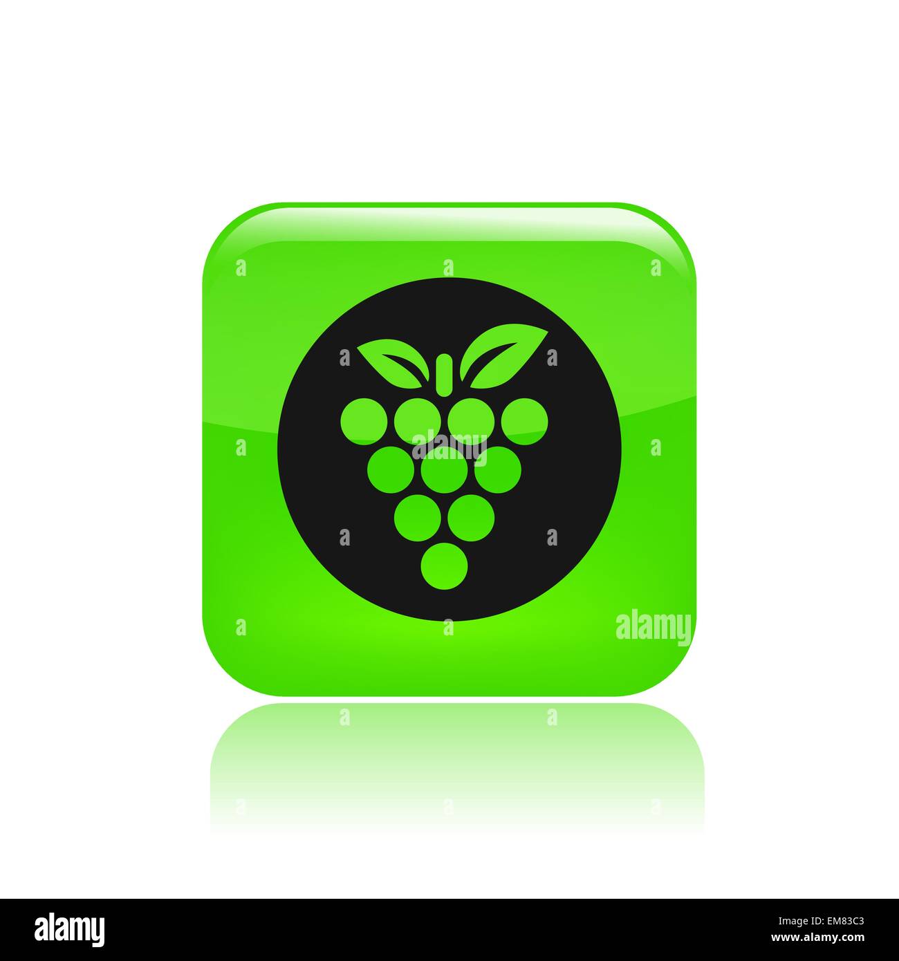 Vector illustration of single grape icon Stock Vector Image & Art - Alamy