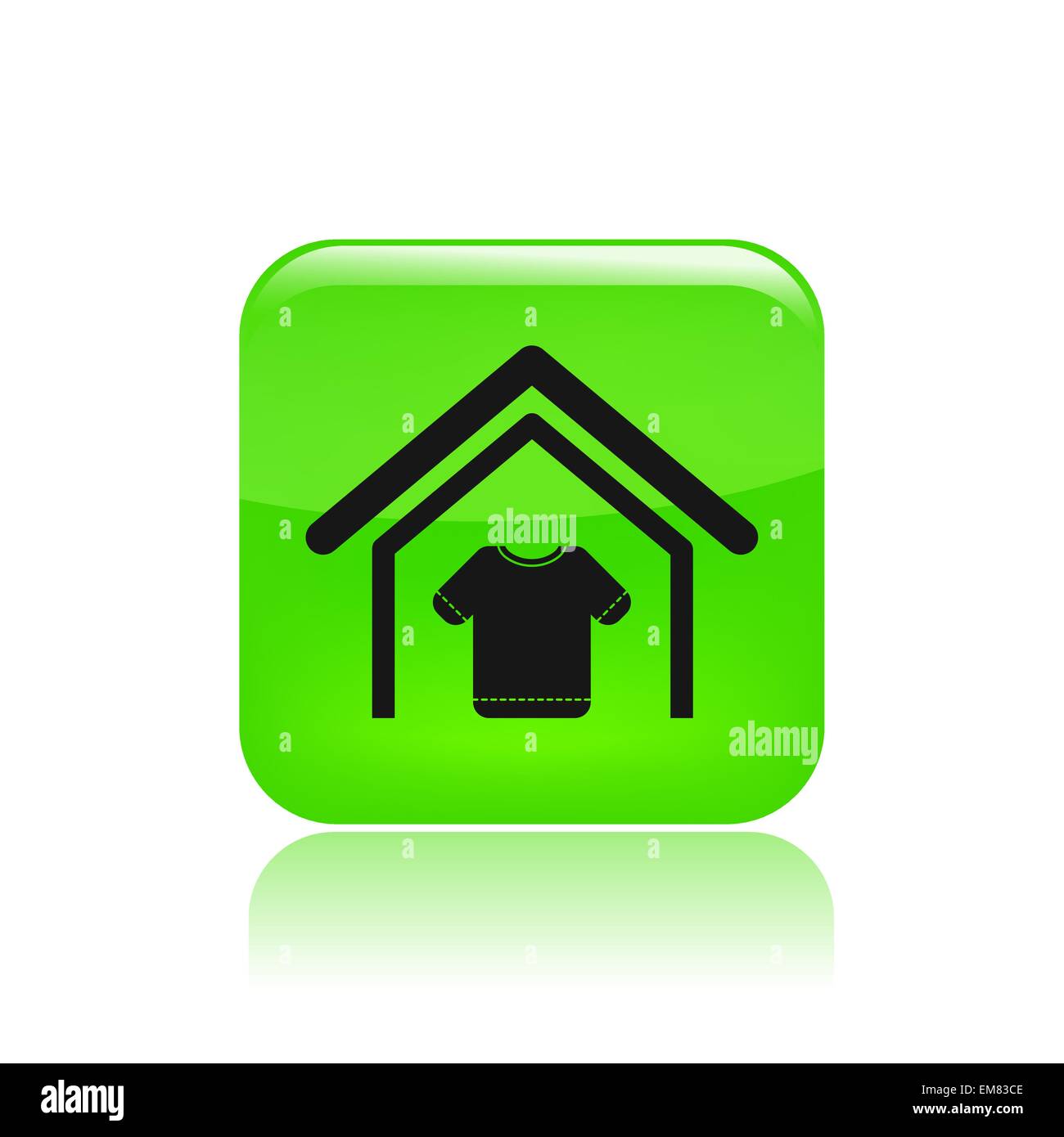 Vector illustration of single clothing store icon Stock Vector Image ...