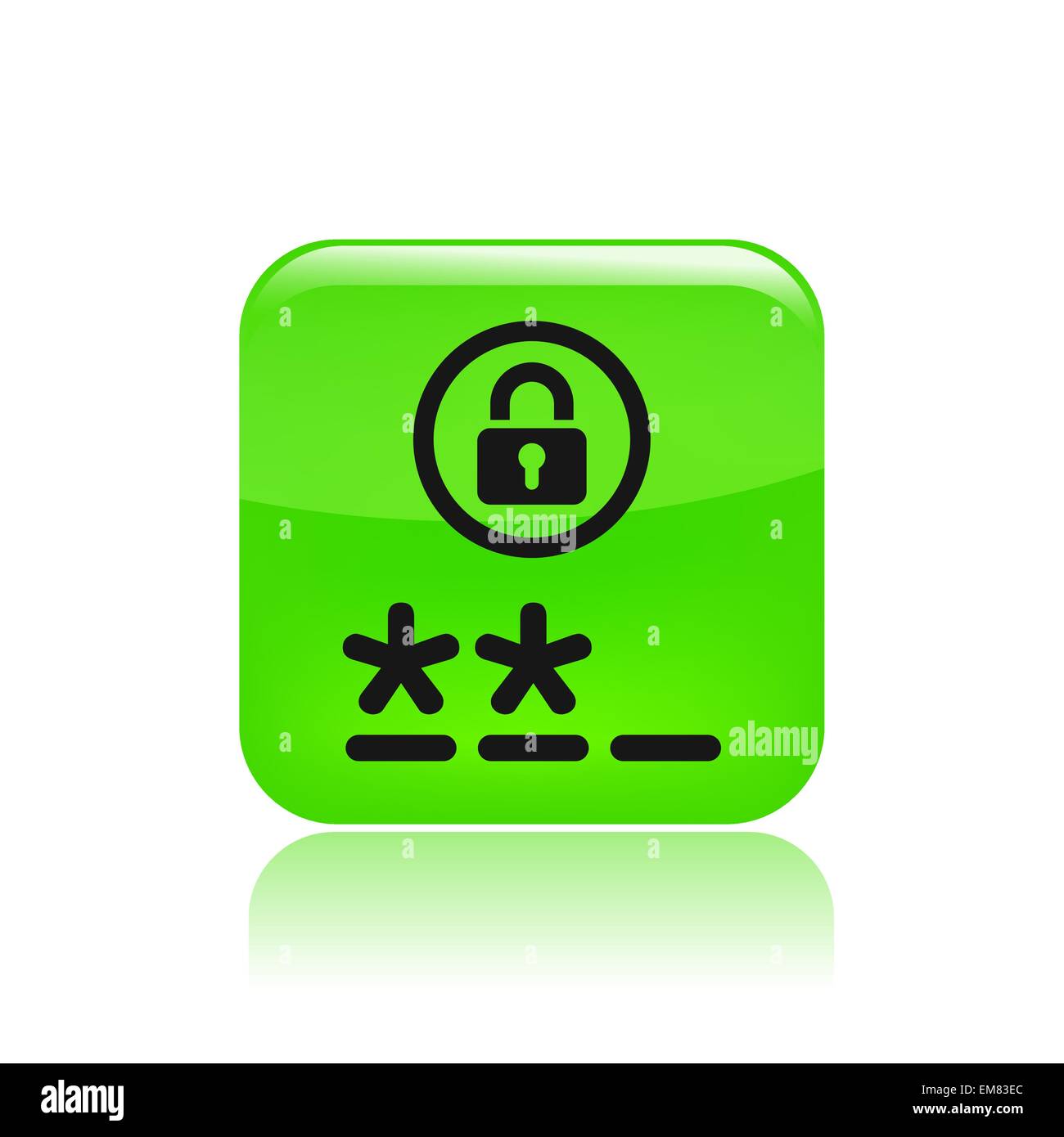 Vector illustration of single password icon Stock Vector Image & Art ...