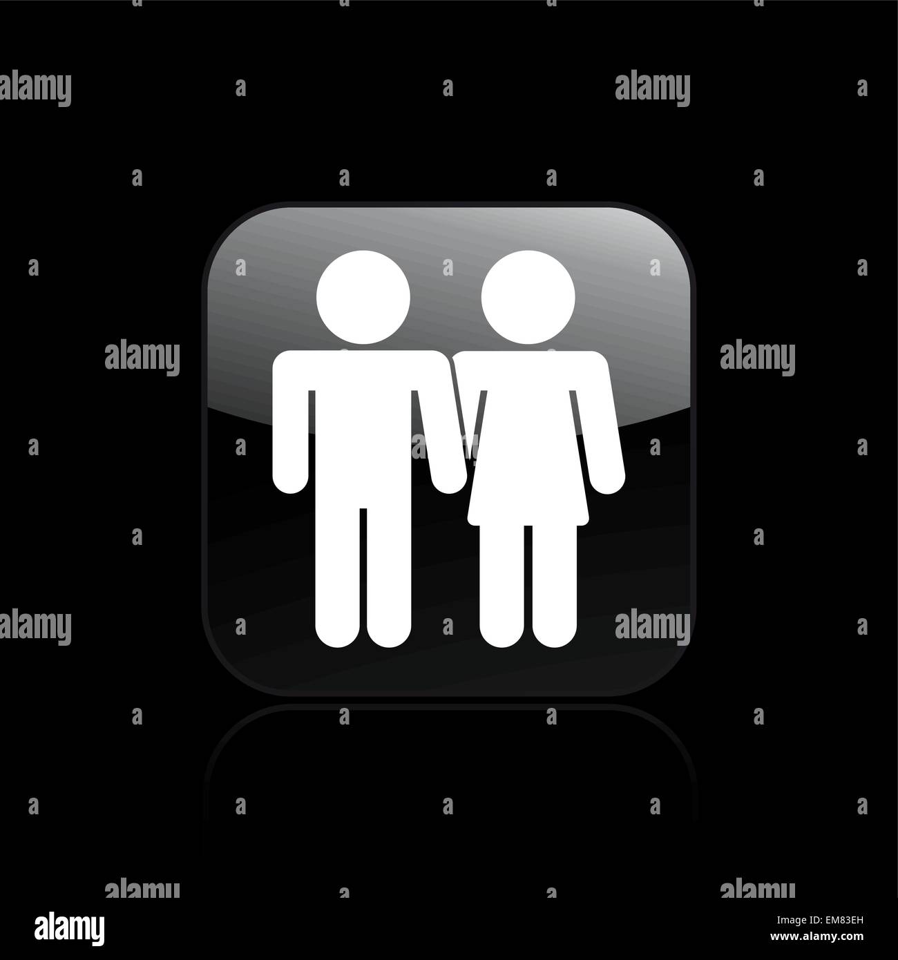 Vector illustration of isolated couple icon Stock Vector Image & Art ...