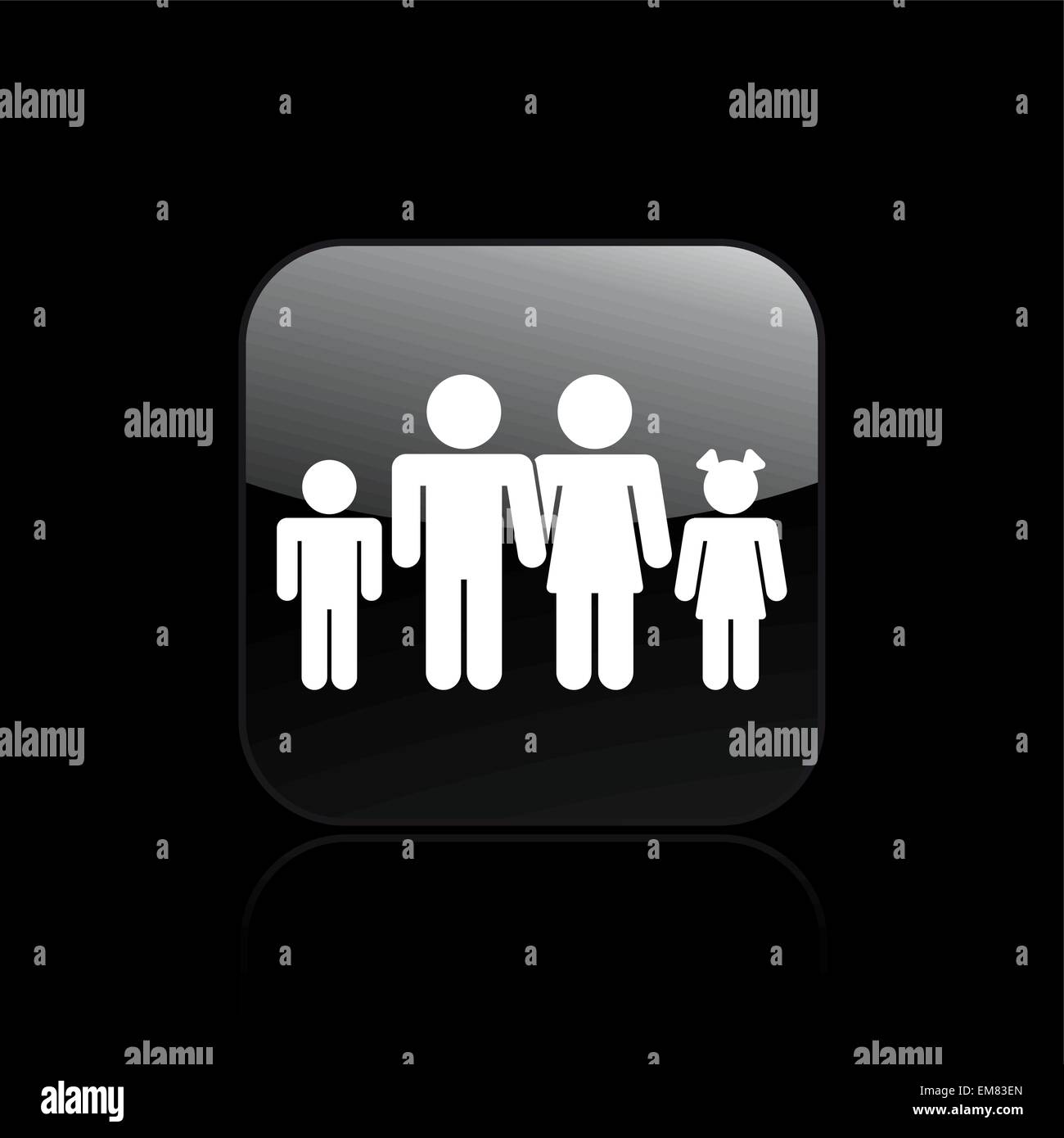 Vector illustration of single family icon Stock Vector Image & Art - Alamy
