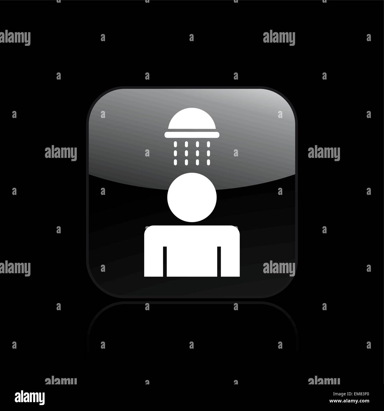 Vector illustration of single shower icon Stock Vector Image & Art - Alamy