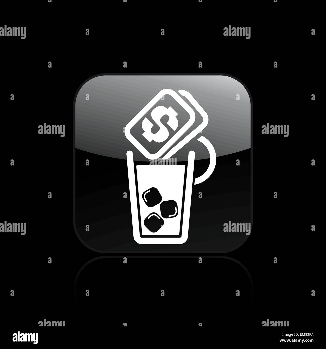 Vector illustration of drink price icon Stock Vector Image & Art - Alamy