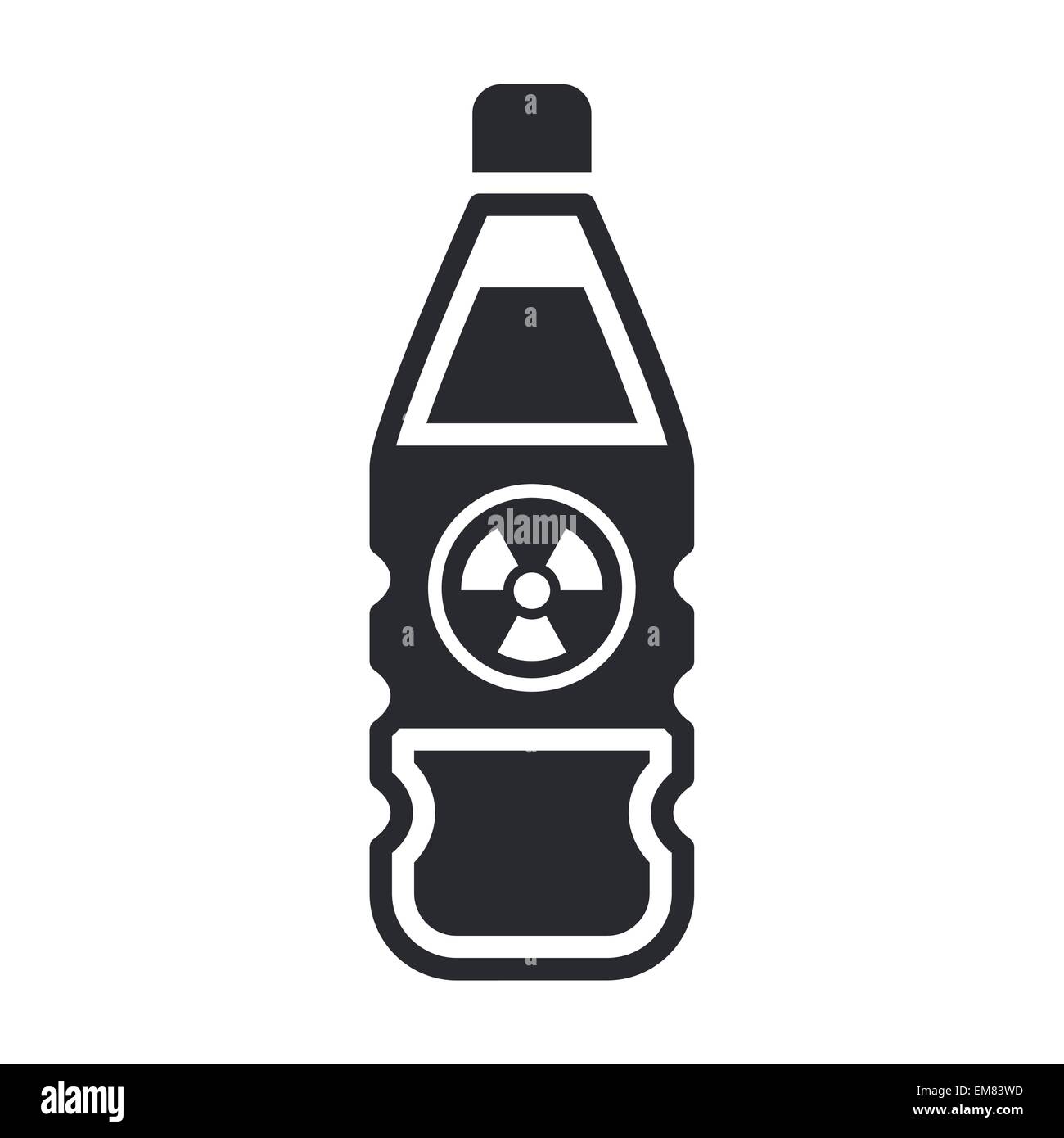 Vector illustration of nuclear bottle liquid Stock Vector Image & Art ...