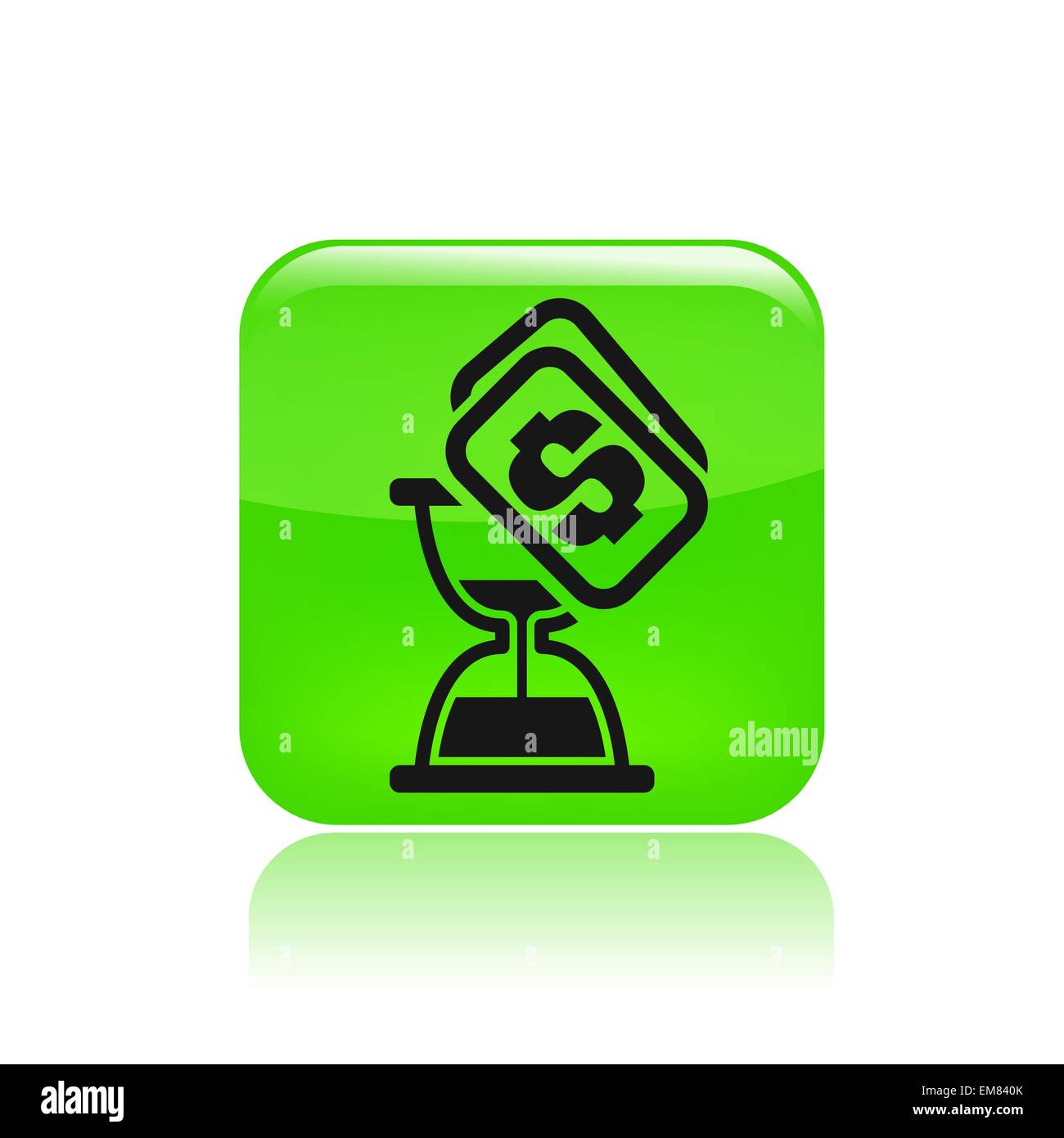 Vector illustration of single time price icon Stock Vector Image & Art ...