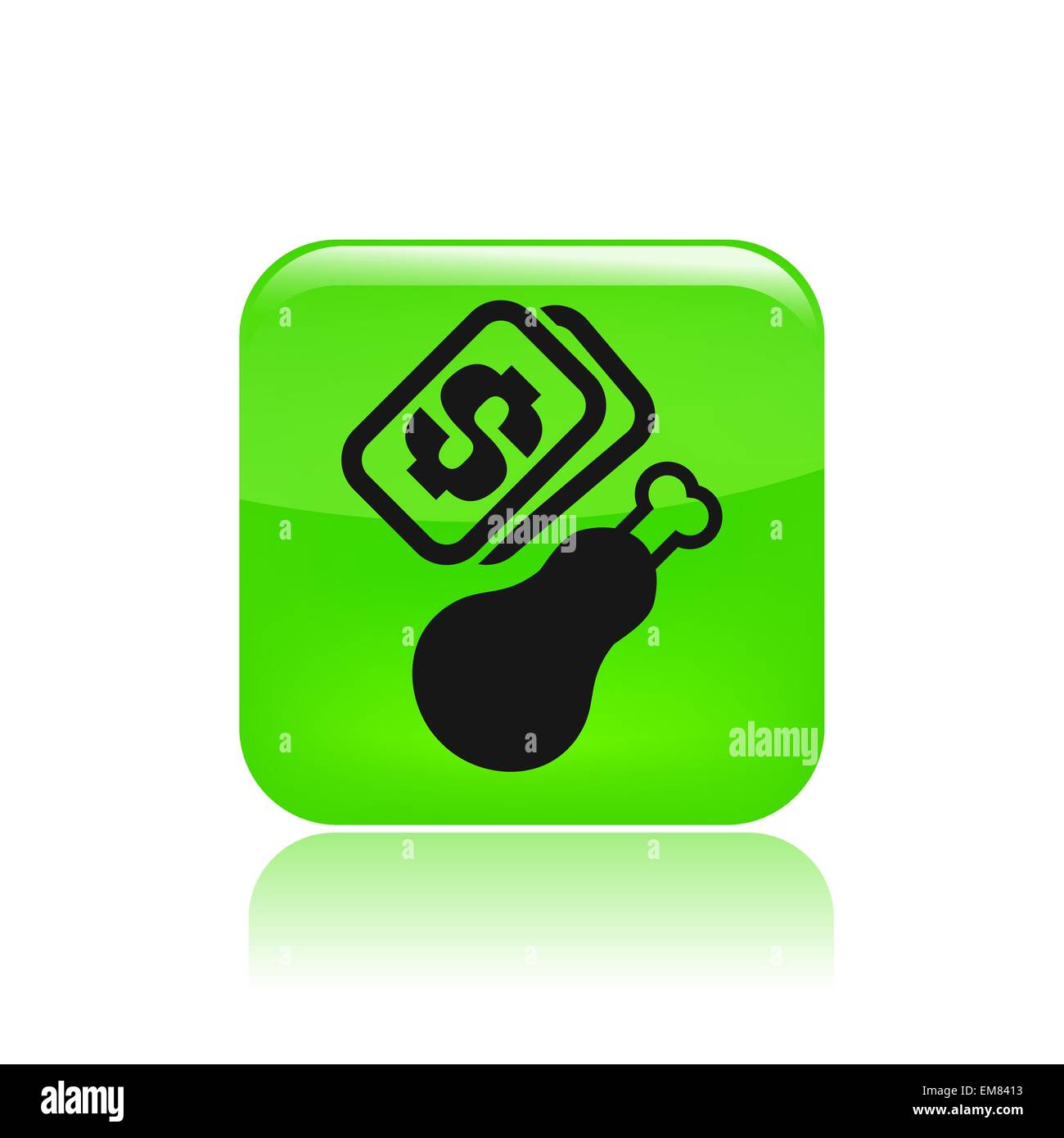 Vector illustration of single food cost icon Stock Vector Image & Art ...