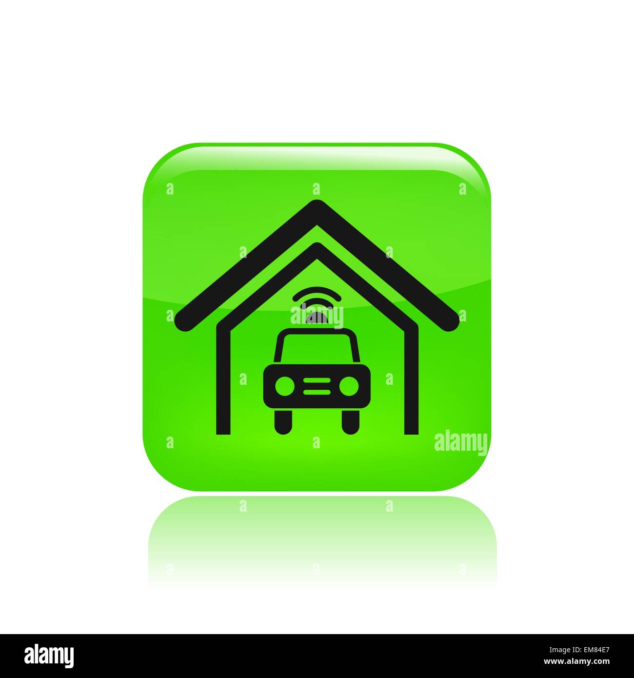 Vector illustration of single police car icon Stock Vector Image & Art ...