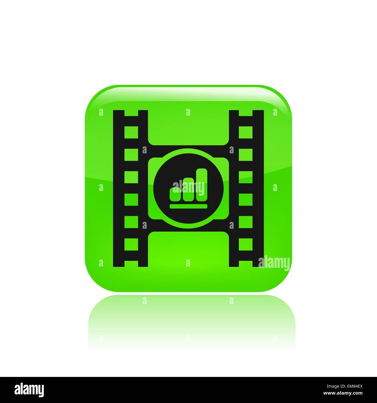 Vector illustration of single viedo player icon Stock Vector Image ...