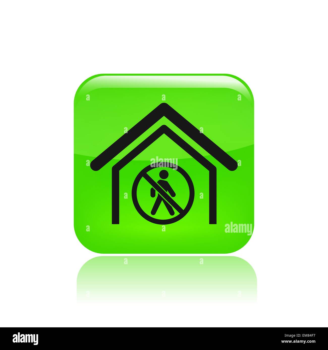 Vector illustration of single forbidden access icon Stock Vector Image ...