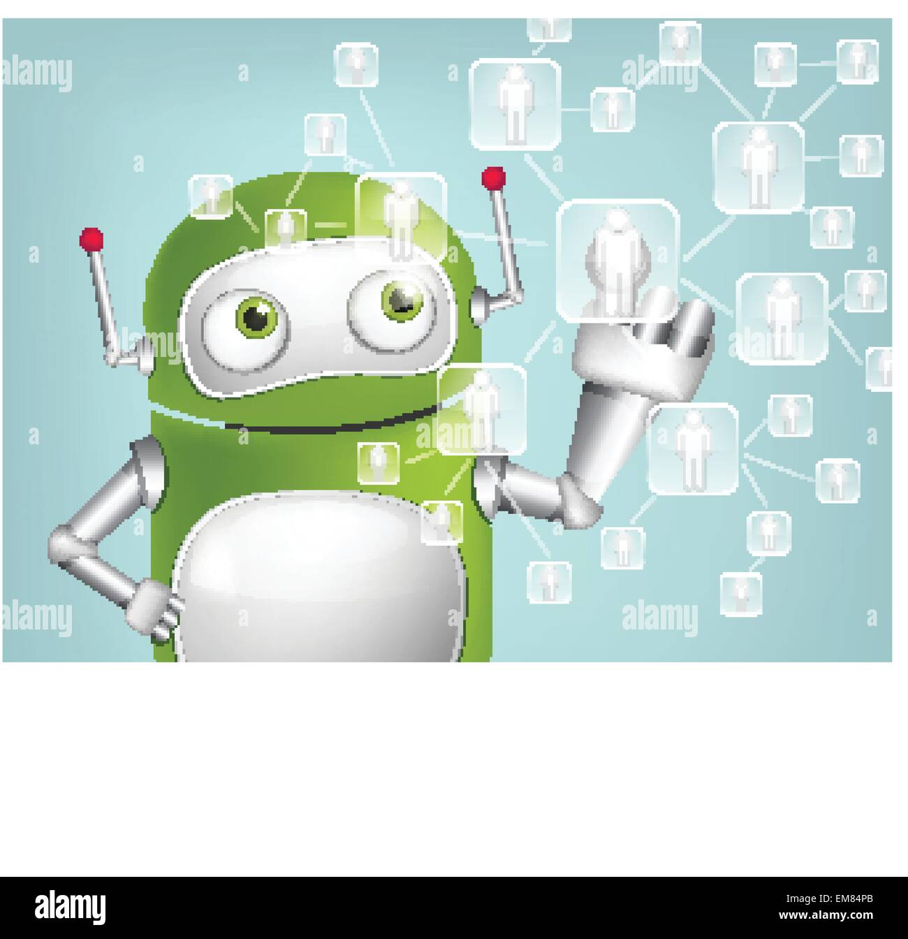 Robot with touch screen hi-res stock photography and images - Alamy