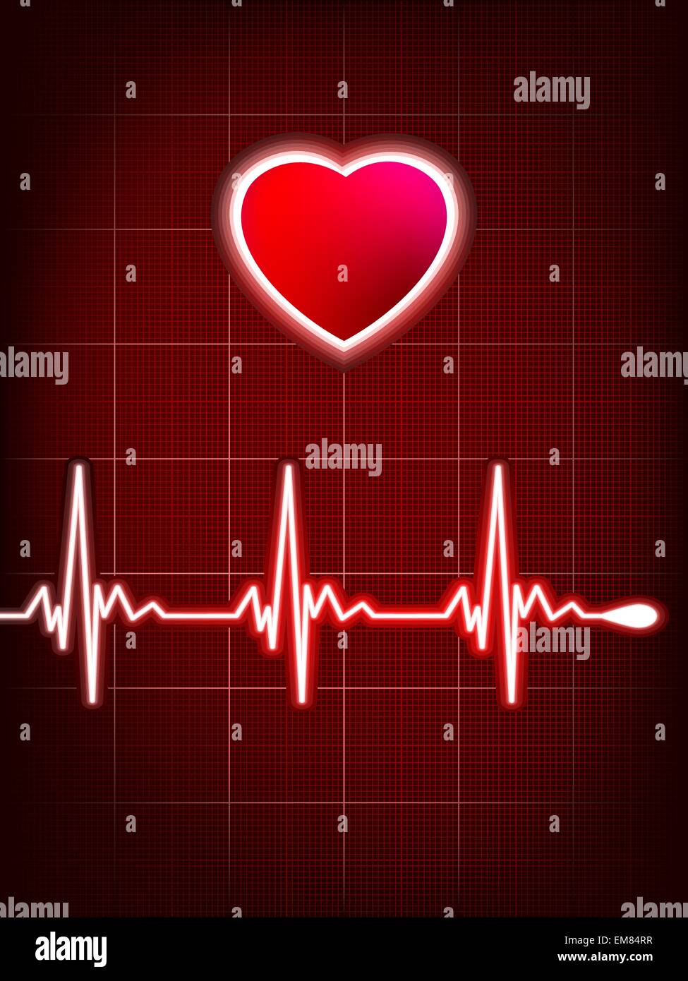 Ecg normal heart beat Stock Vector Images - Alamy