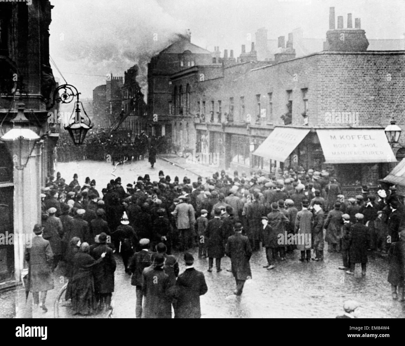 Sidney Street Siege 2 January 1911 Stock Photo - Alamy