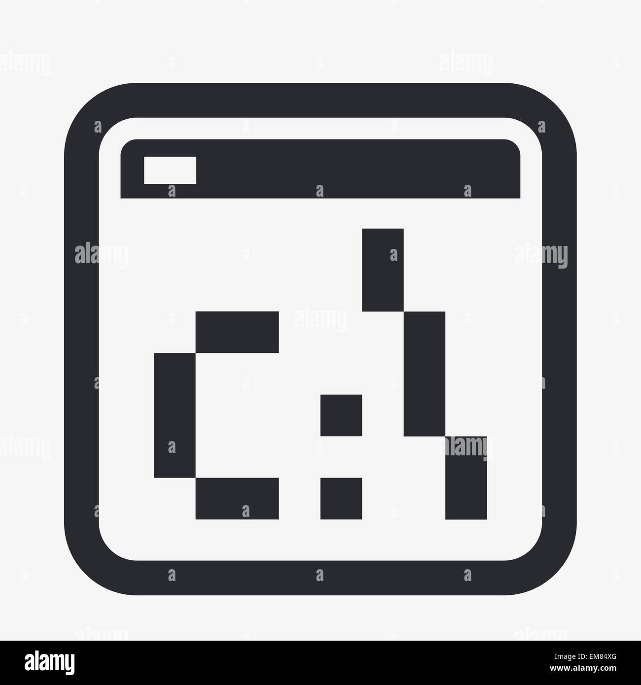 Vector illustration of isolated dos icon Stock Vector Image & Art - Alamy