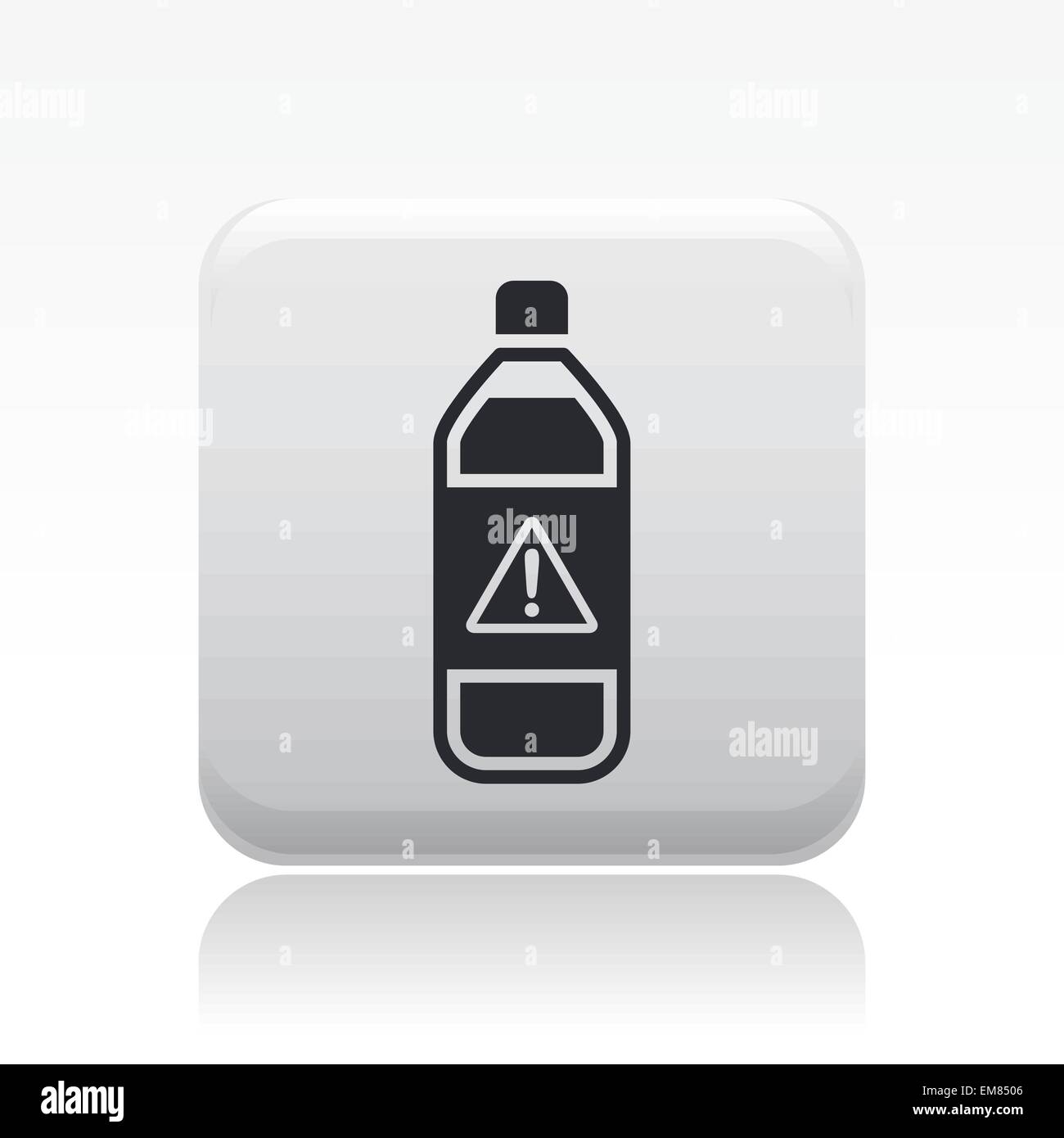 Vector illustration of single danger bottle icon Stock Vector Image ...