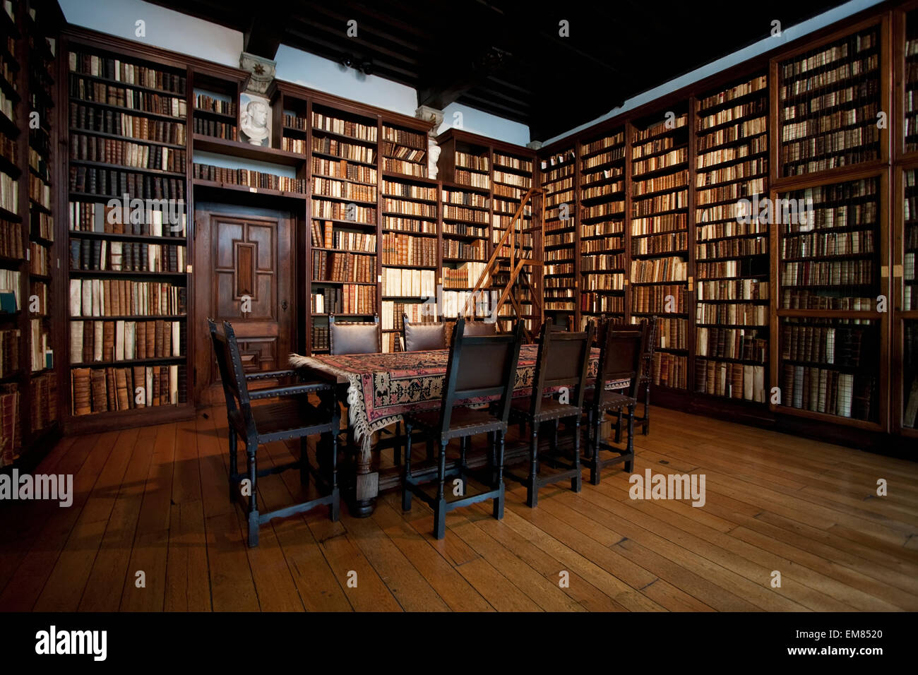 The small library in the Plantin-Moretus House-Workshops-Museum ...