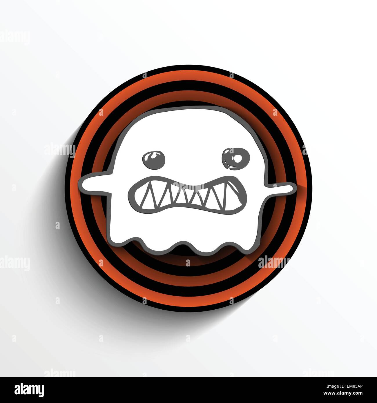 Funny colorful halloween ghost Stock Vector Images - Alamy