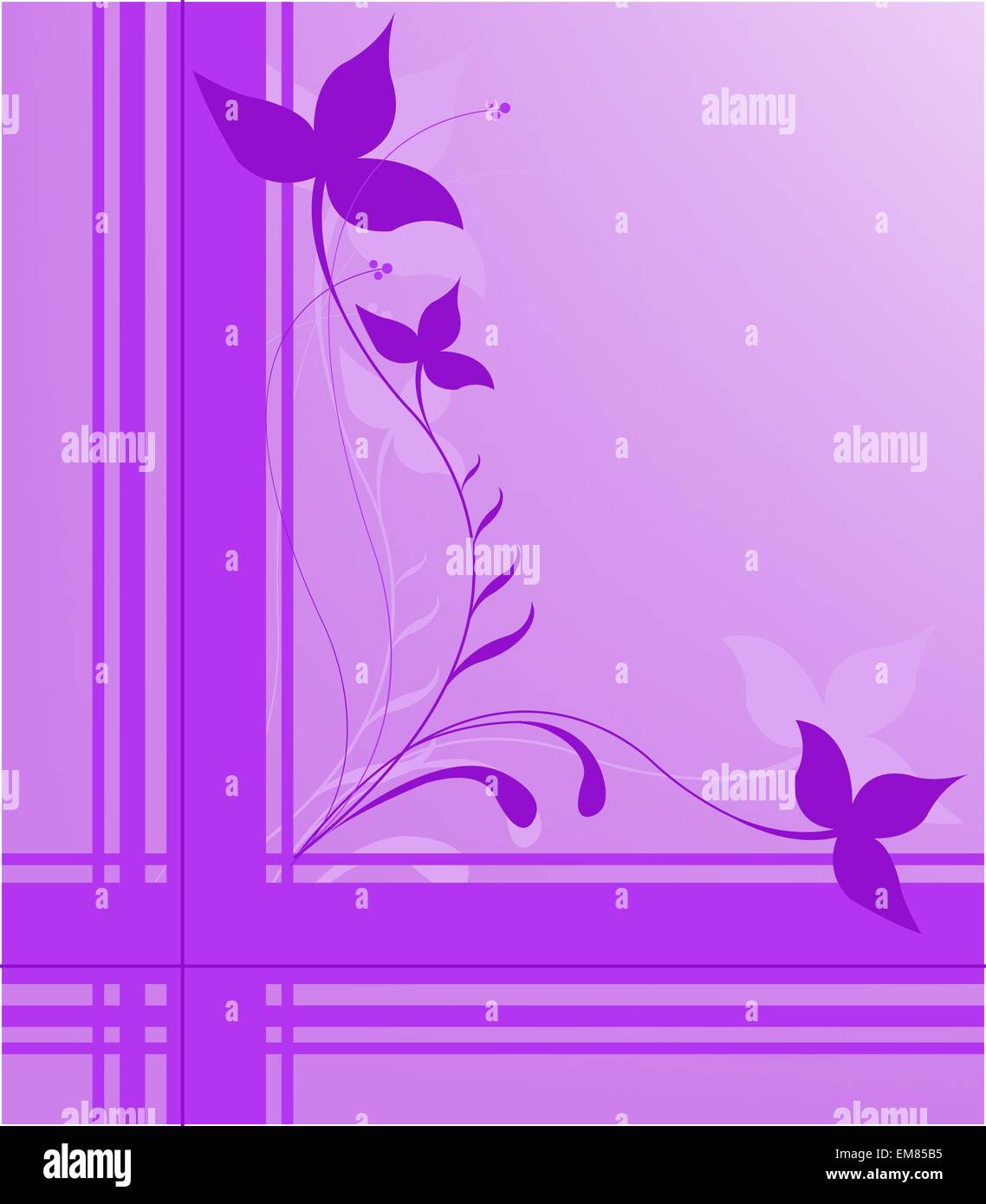 purple floral design Stock Vector Image & Art - Alamy