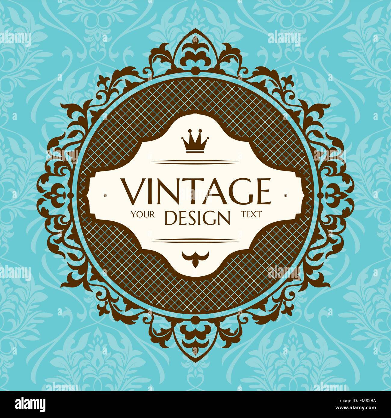 Vintage floral frame Stock Vector Image & Art - Alamy