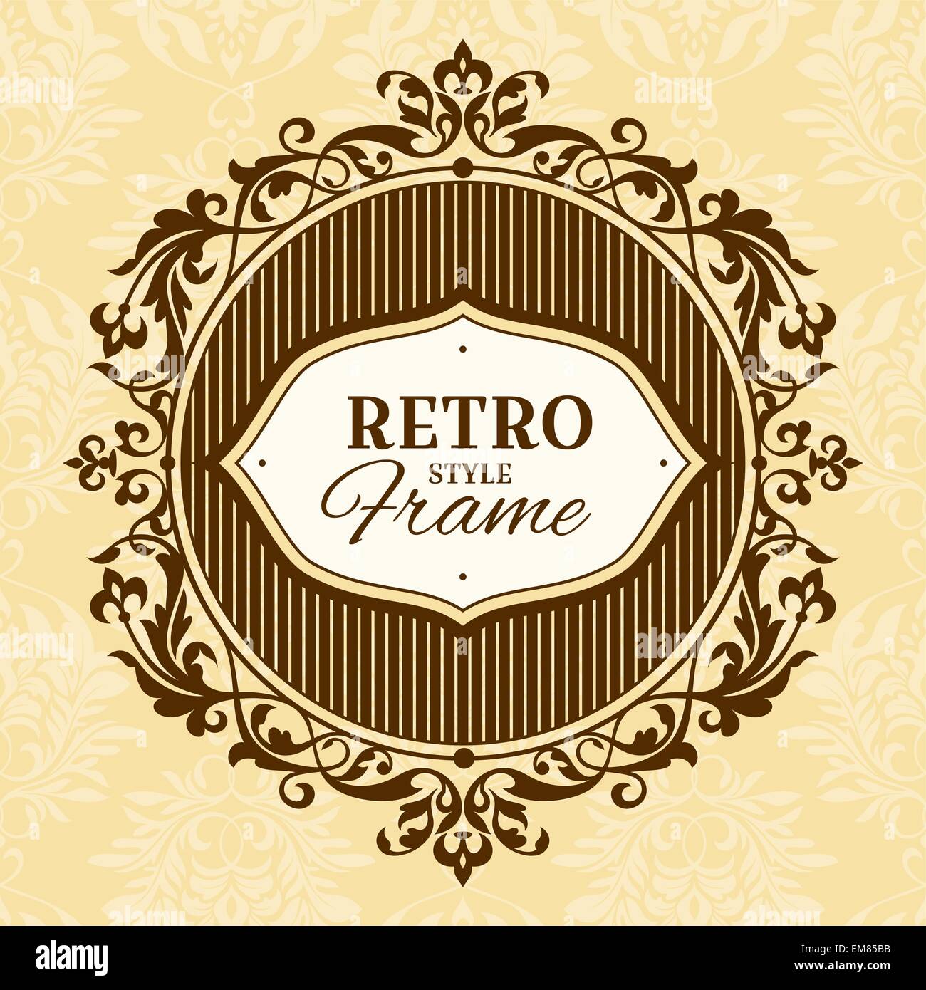 Vintage floral frame Stock Vector Image & Art - Alamy