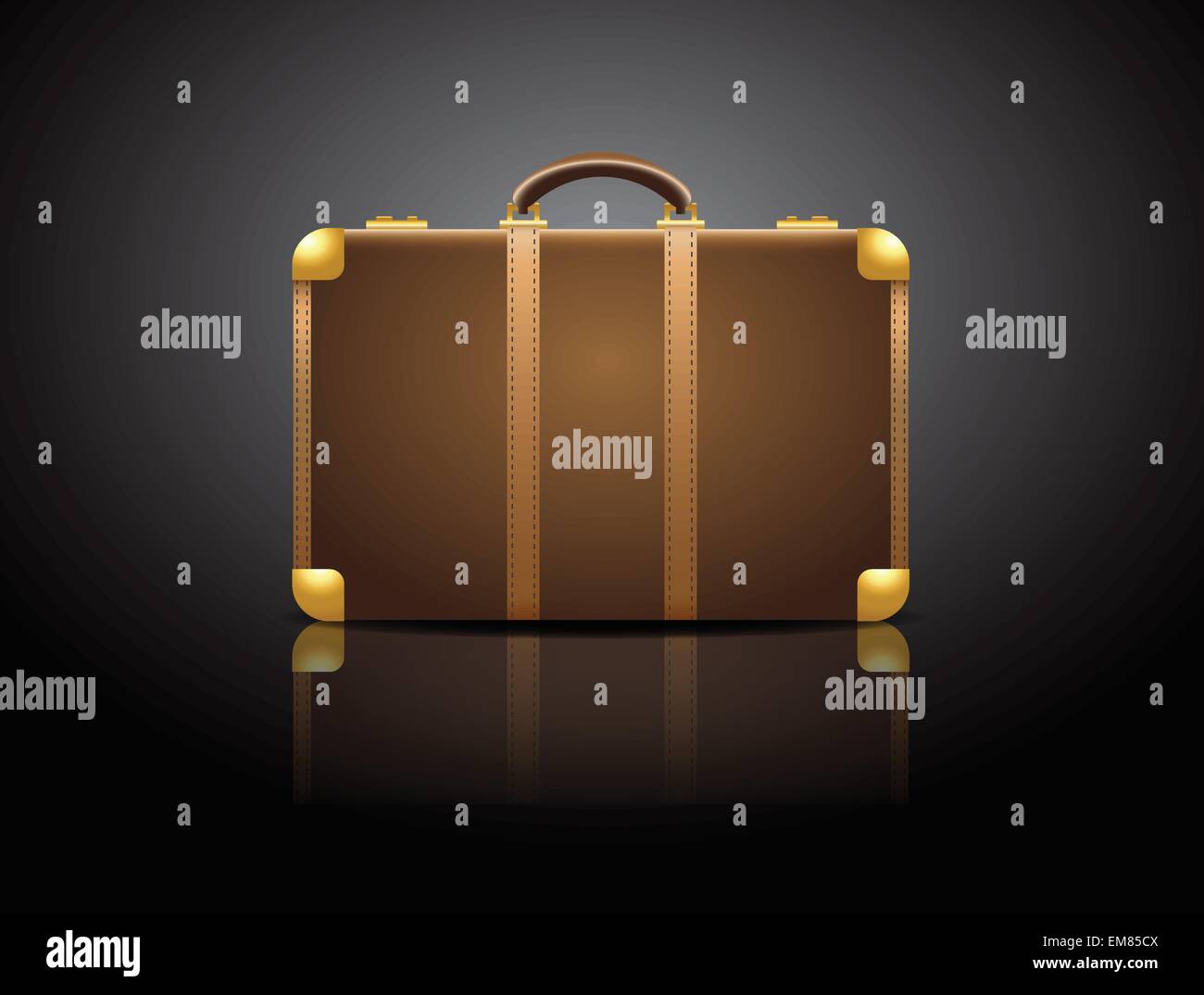 Black suitcase Stock Vector Images - Alamy