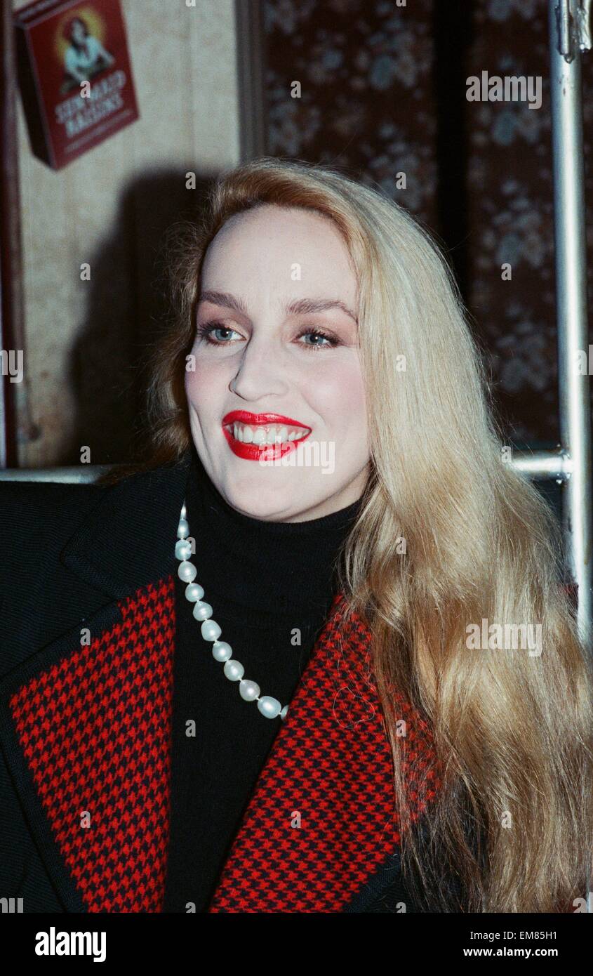 Actress & model Jerry Hall, who is currently starring in a West End ...