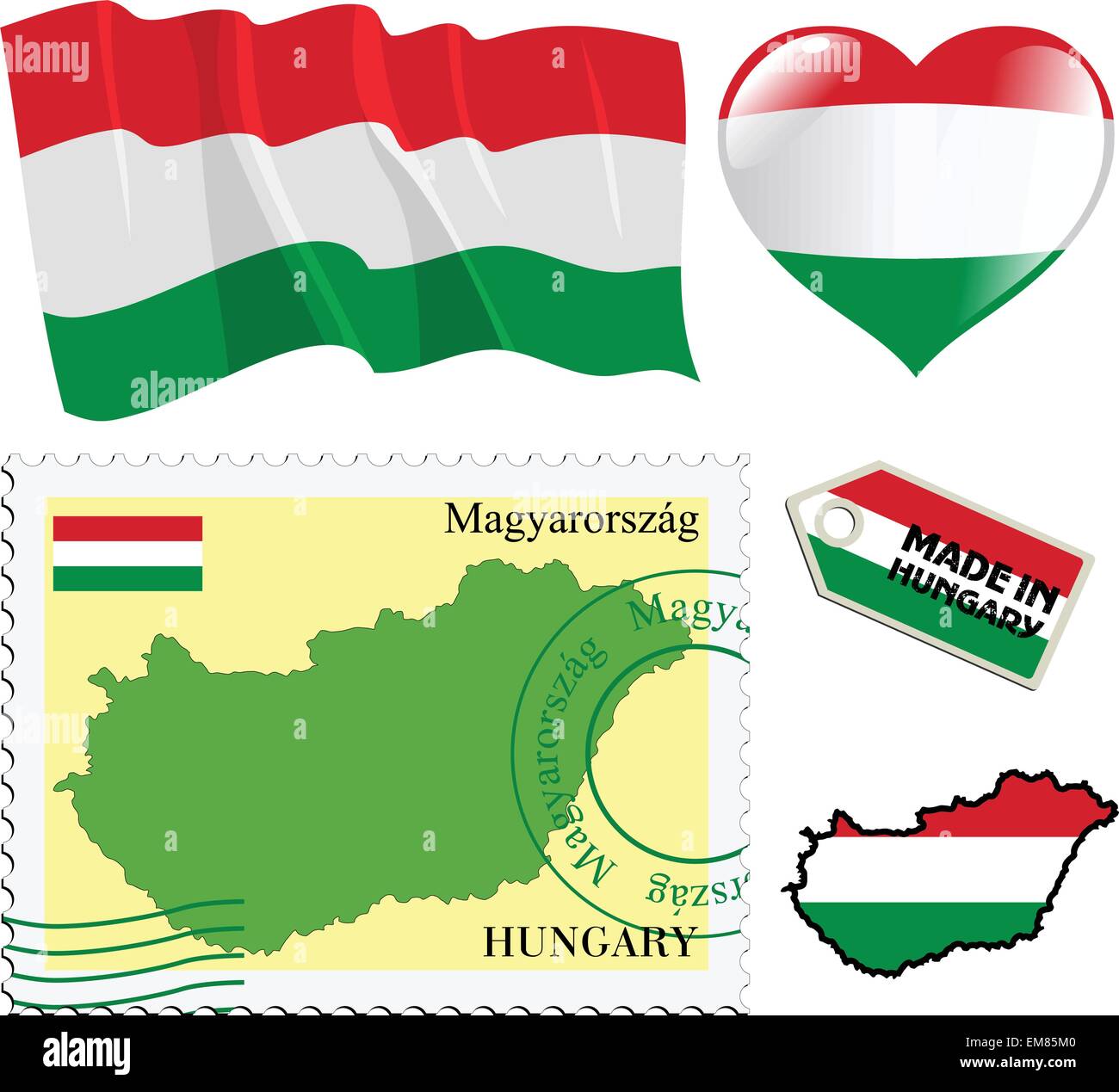 national colours of Hungary Stock Vector Image & Art - Alamy